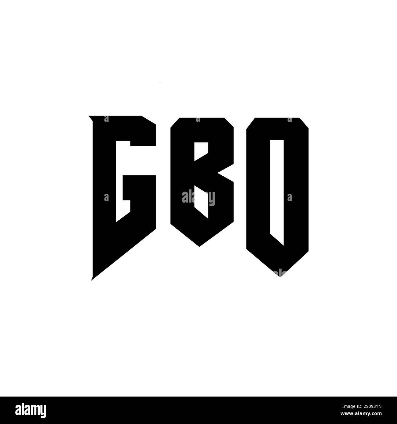 GBO letter logo design for technology company. GBO logo design black ...