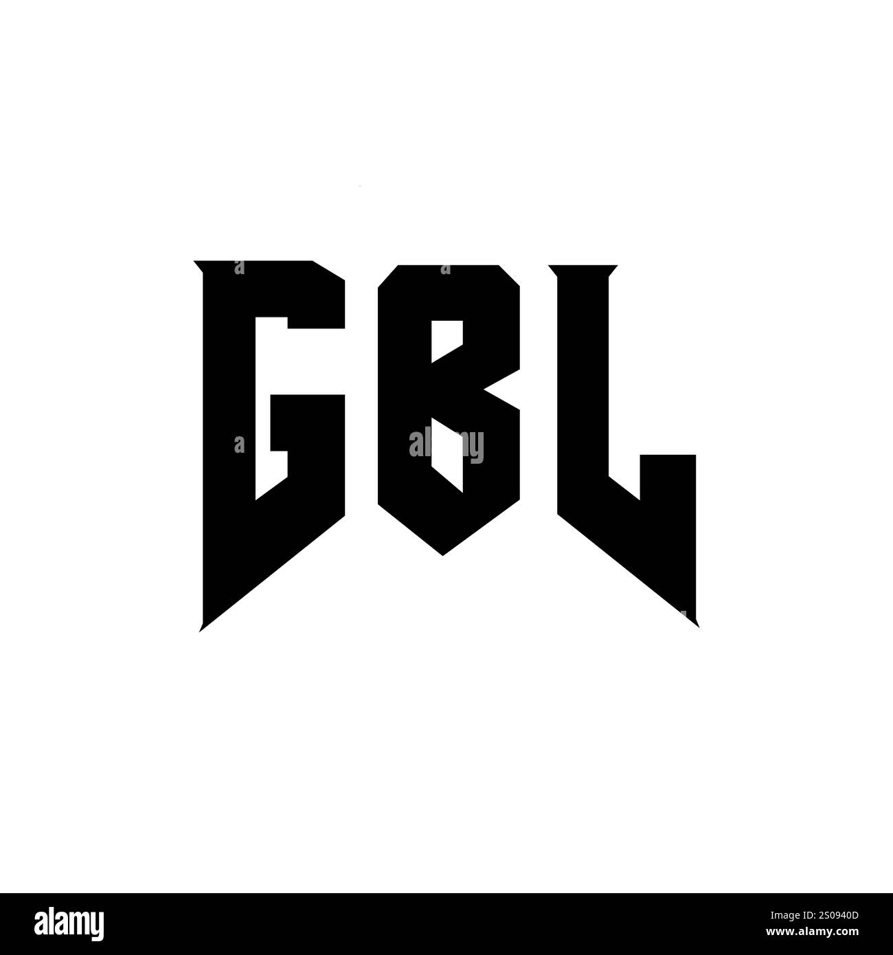 GBL letter logo design for technology company. GBL logo design black ...