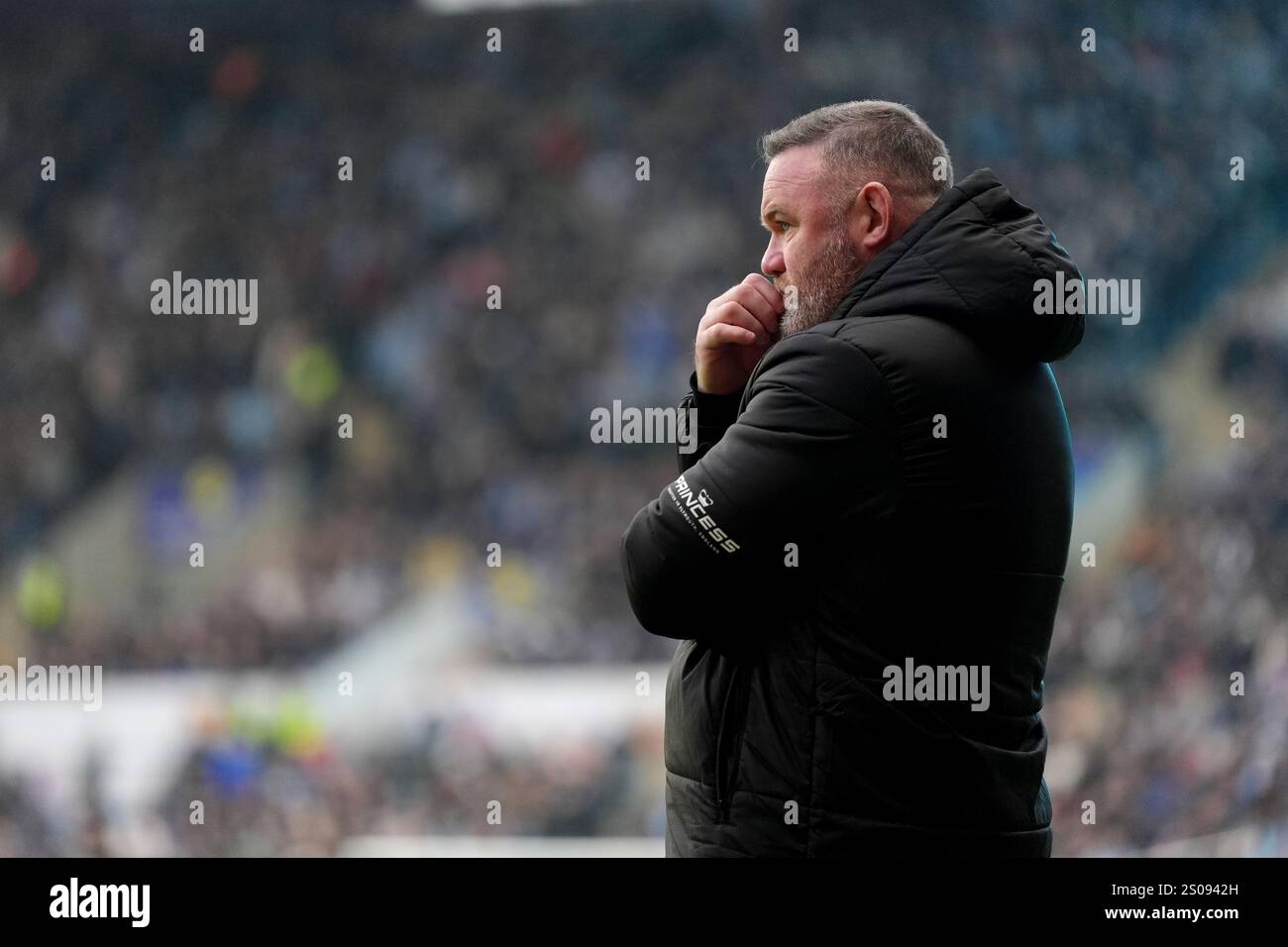 Plymouth Argyle manager Wayne Rooney during the Sky Bet Championship ...