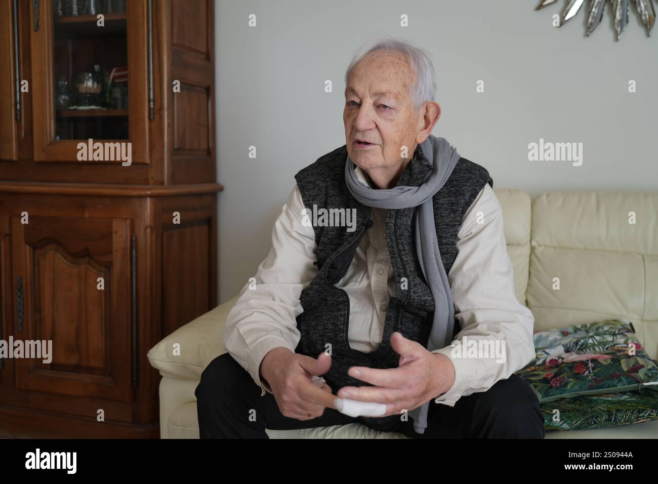Avignon, France. 21st Dec, 2024. Christian Luciani, an 83-year-old ...