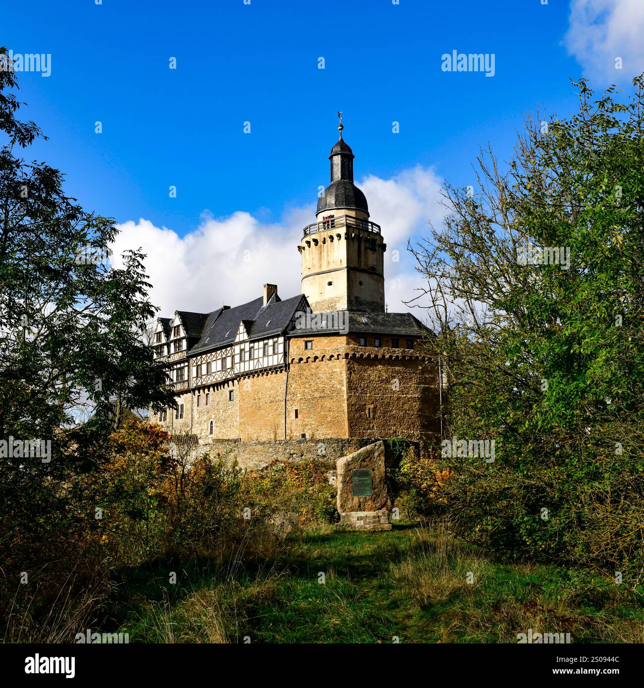 Burg Falkenstein Blick am 11. Oktober 2024 auf Burg Falkenstein bei ...