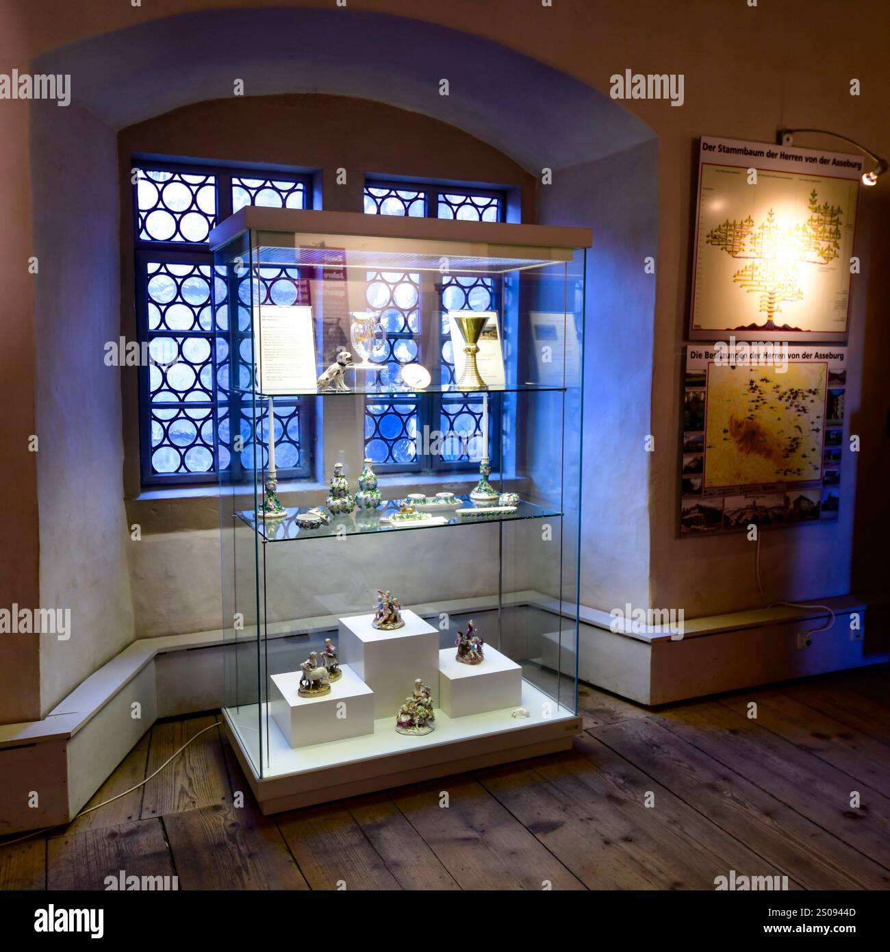 Burg Falkenstein Blick am 11. Oktober 2024 in die Burg Falkenstein bei ...