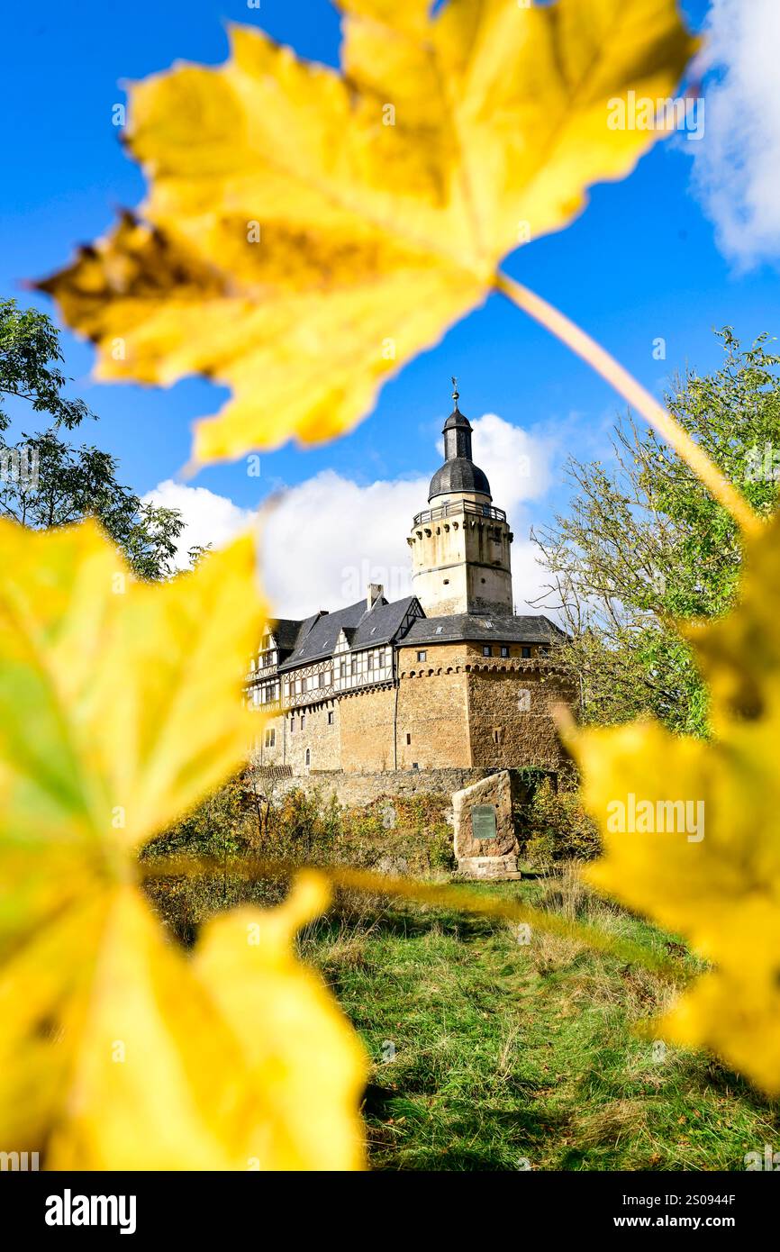Burg Falkenstein Blick am 11. Oktober 2024 auf Burg Falkenstein bei ...