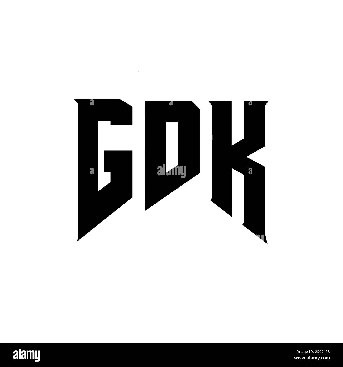 GDK letter logo design for technology company. GDK logo design black ...