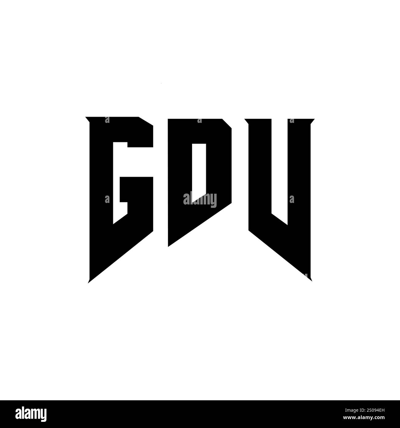 GDV letter logo design for technology company. GDV logo design black ...