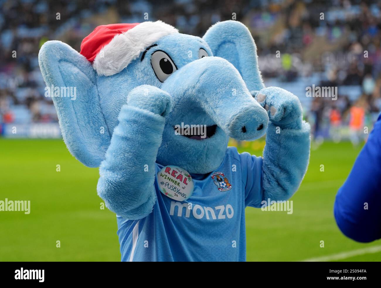 Coventry City mascot Sam on the pitch before the Sky Bet Championship ...