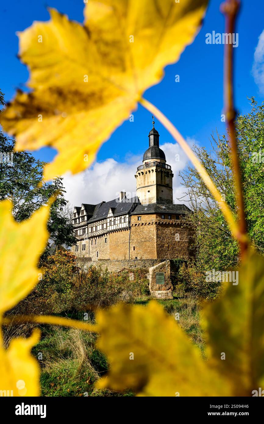 Burg Falkenstein Blick am 11. Oktober 2024 auf Burg Falkenstein bei ...