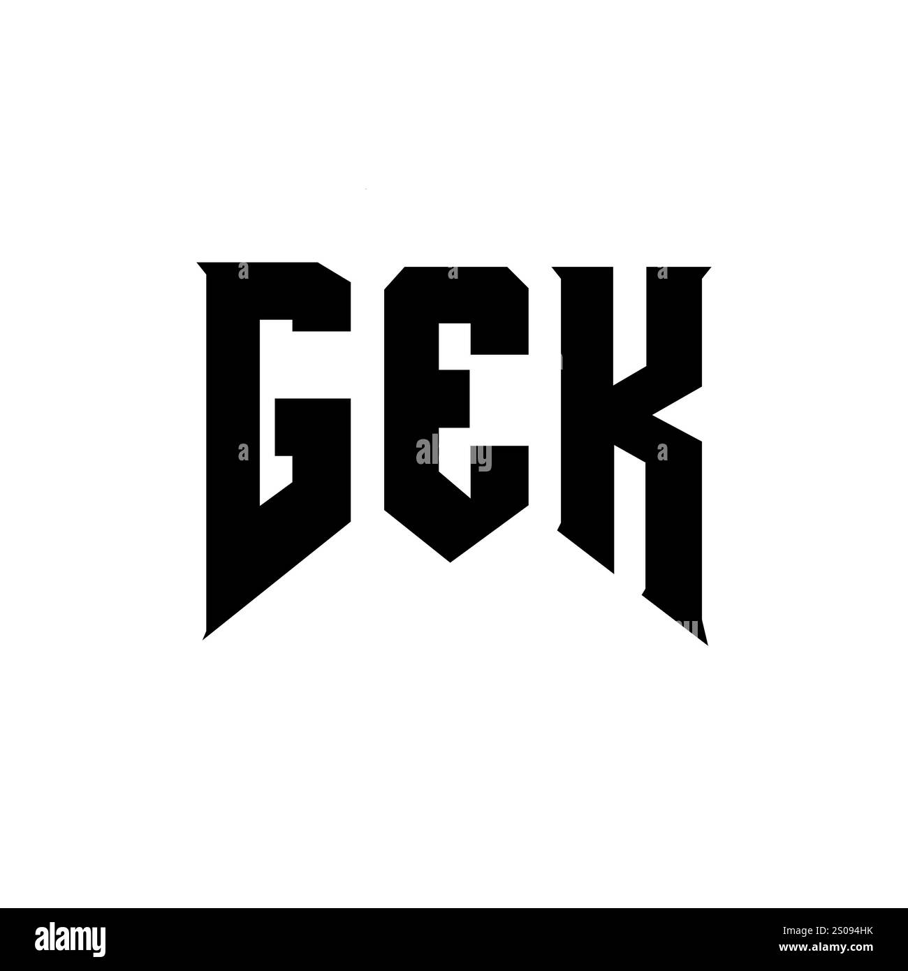 GEK letter logo design for technology company. GEK logo design black ...