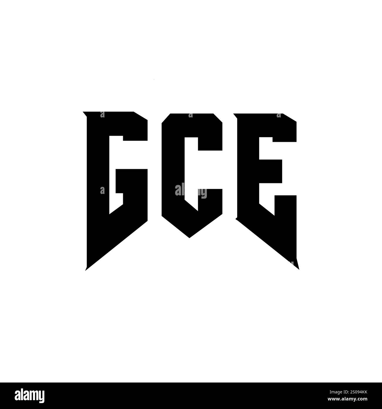 GCE letter logo design for technology company. GCE logo design black and white color combination ...