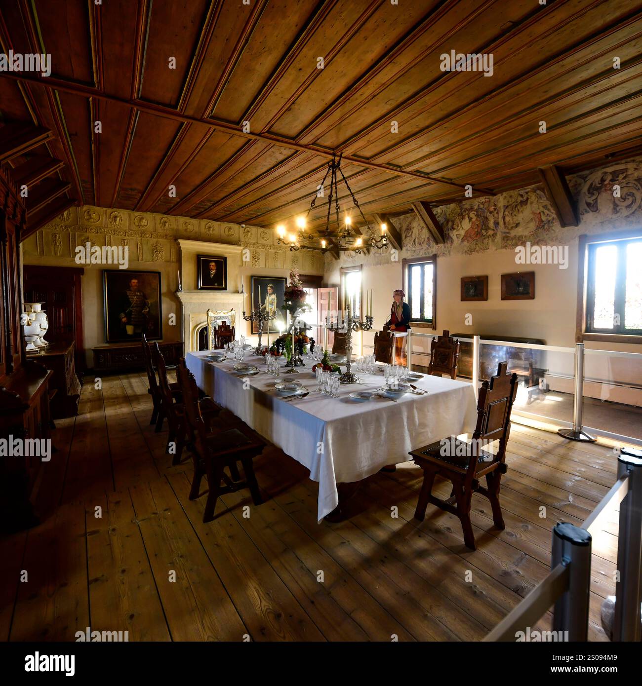 Burg Falkenstein Blick am 11. Oktober 2024 in die Burg Falkenstein bei ...