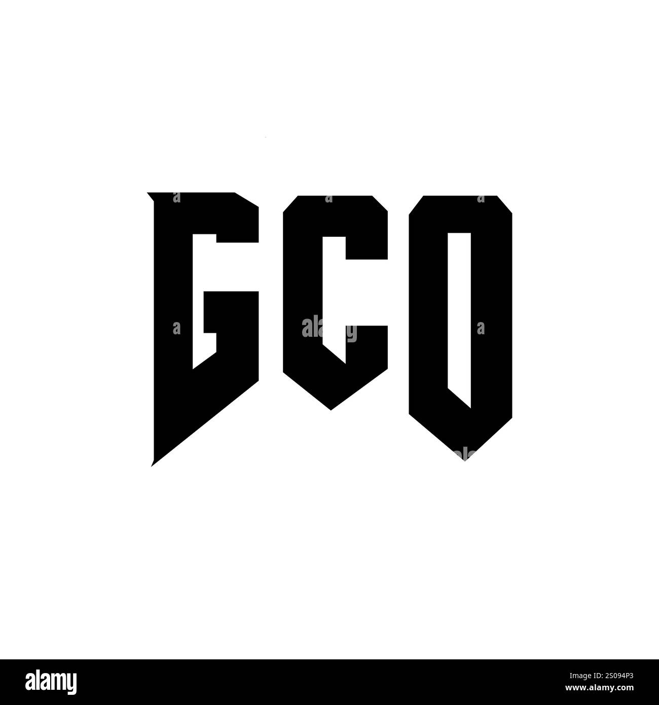 GCO letter logo design for technology company. GCO logo design black ...