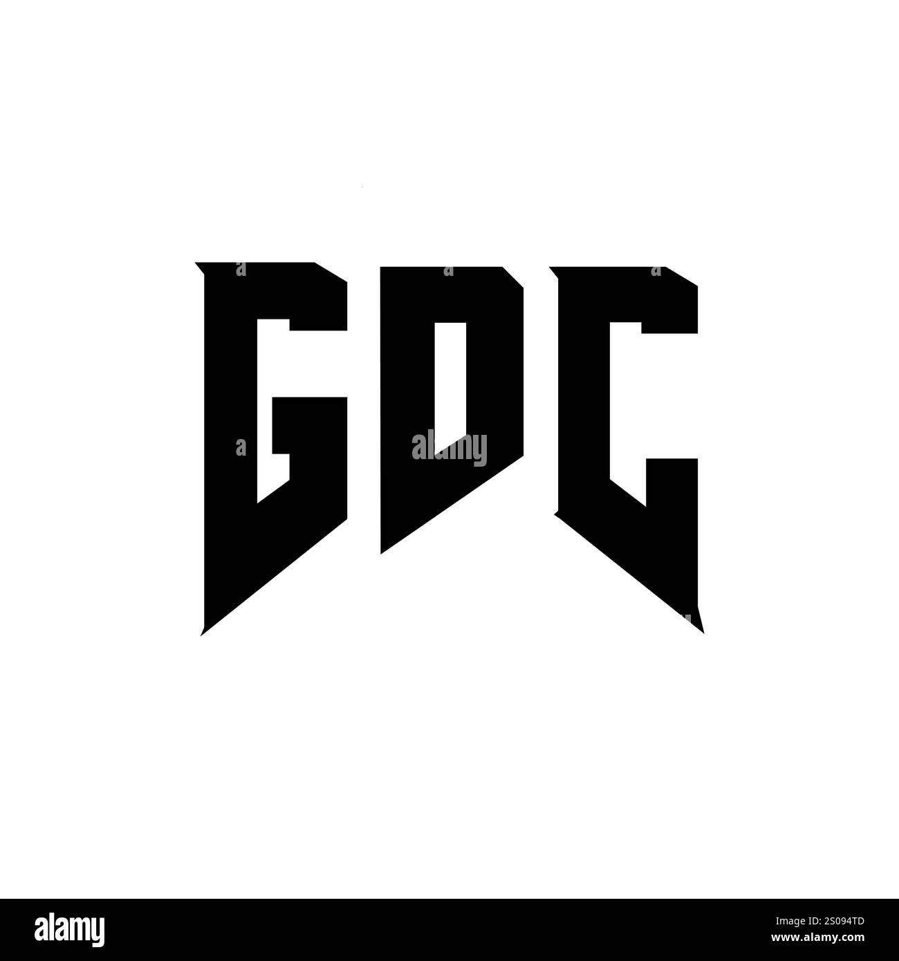GDC letter logo design for technology company. GDC logo design black ...