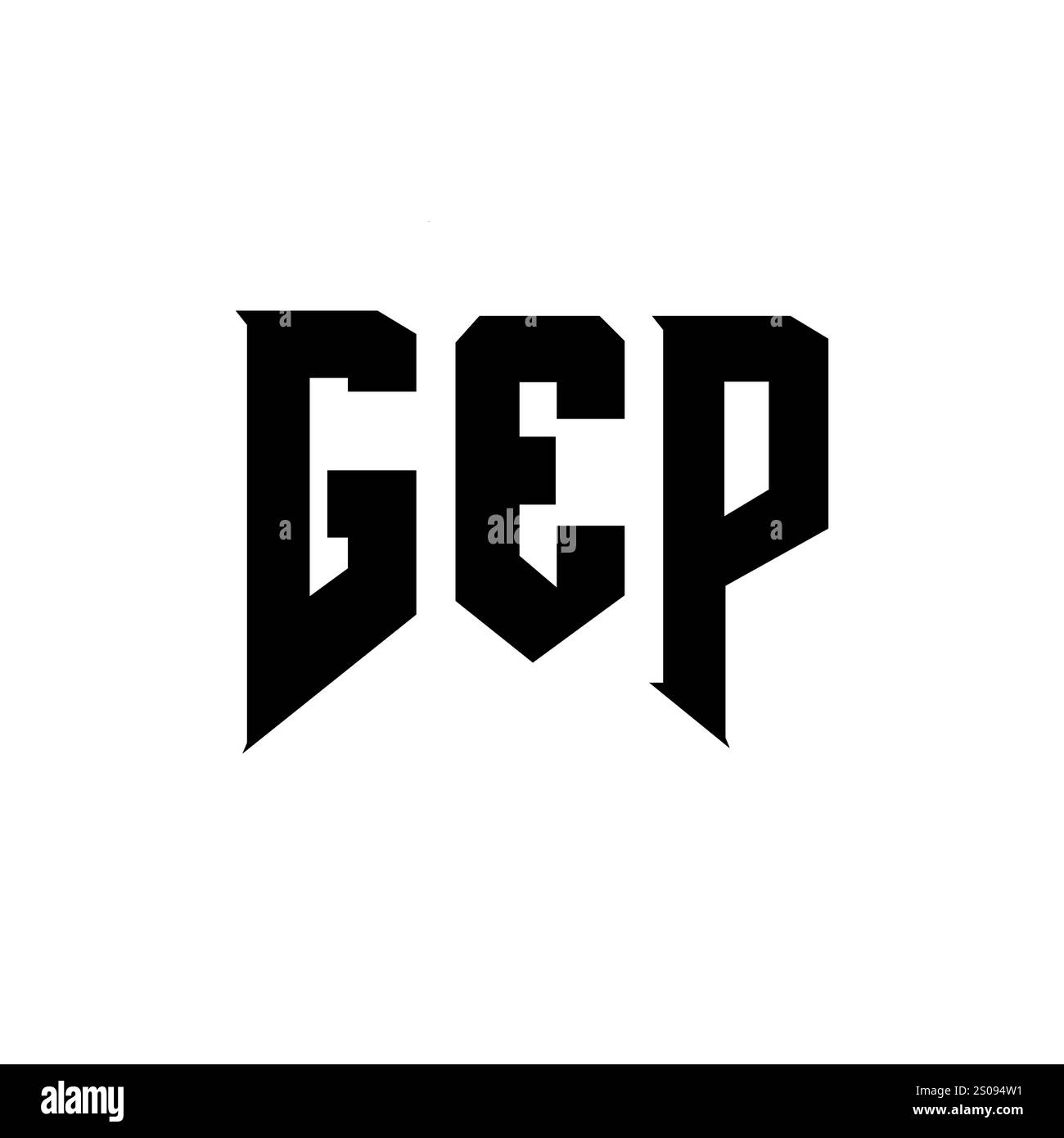 GEP letter logo design for technology company. GEP logo design black ...