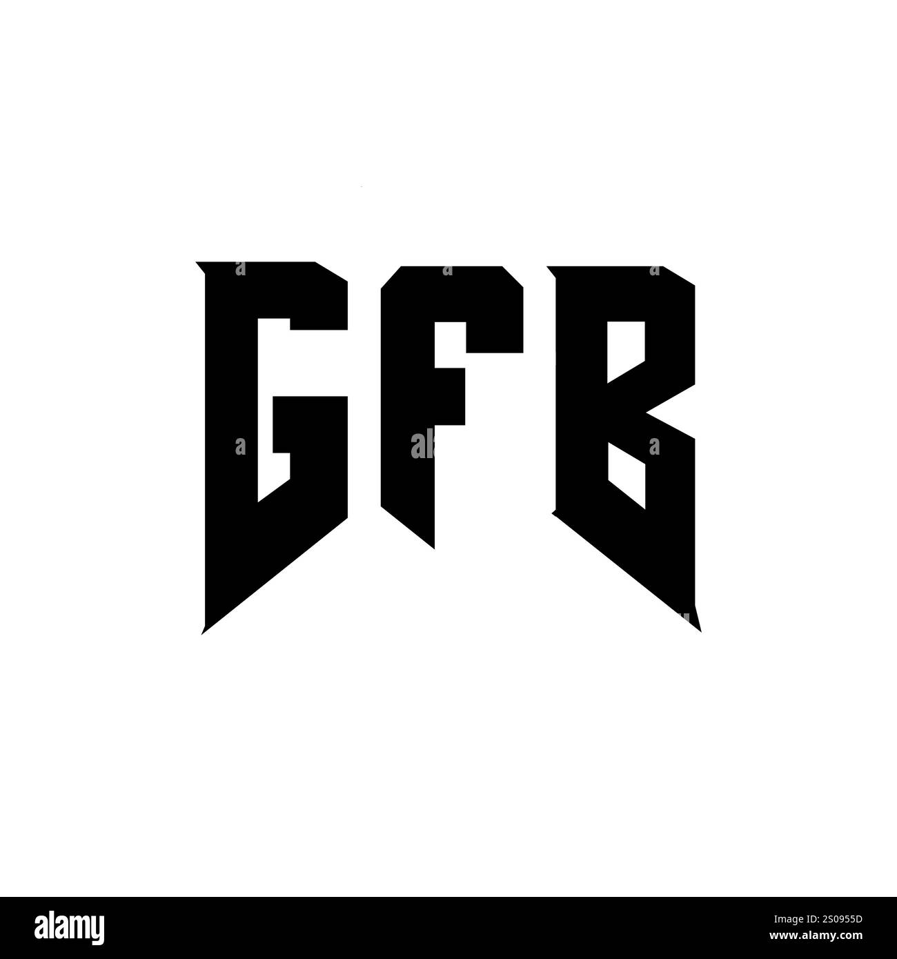 GFB letter logo design for technology company. GFB logo design black ...