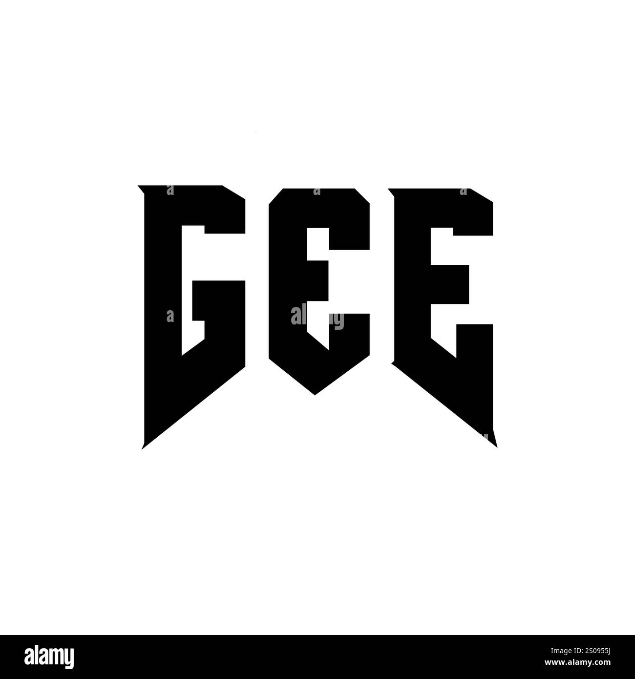 GEE letter logo design for technology company. GEE logo design black ...