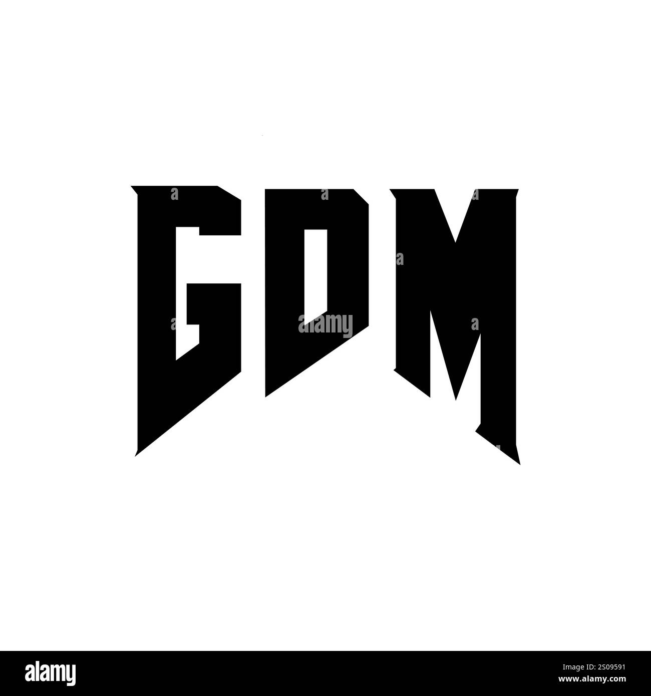 GDM letter logo design for technology company. GDM logo design black ...