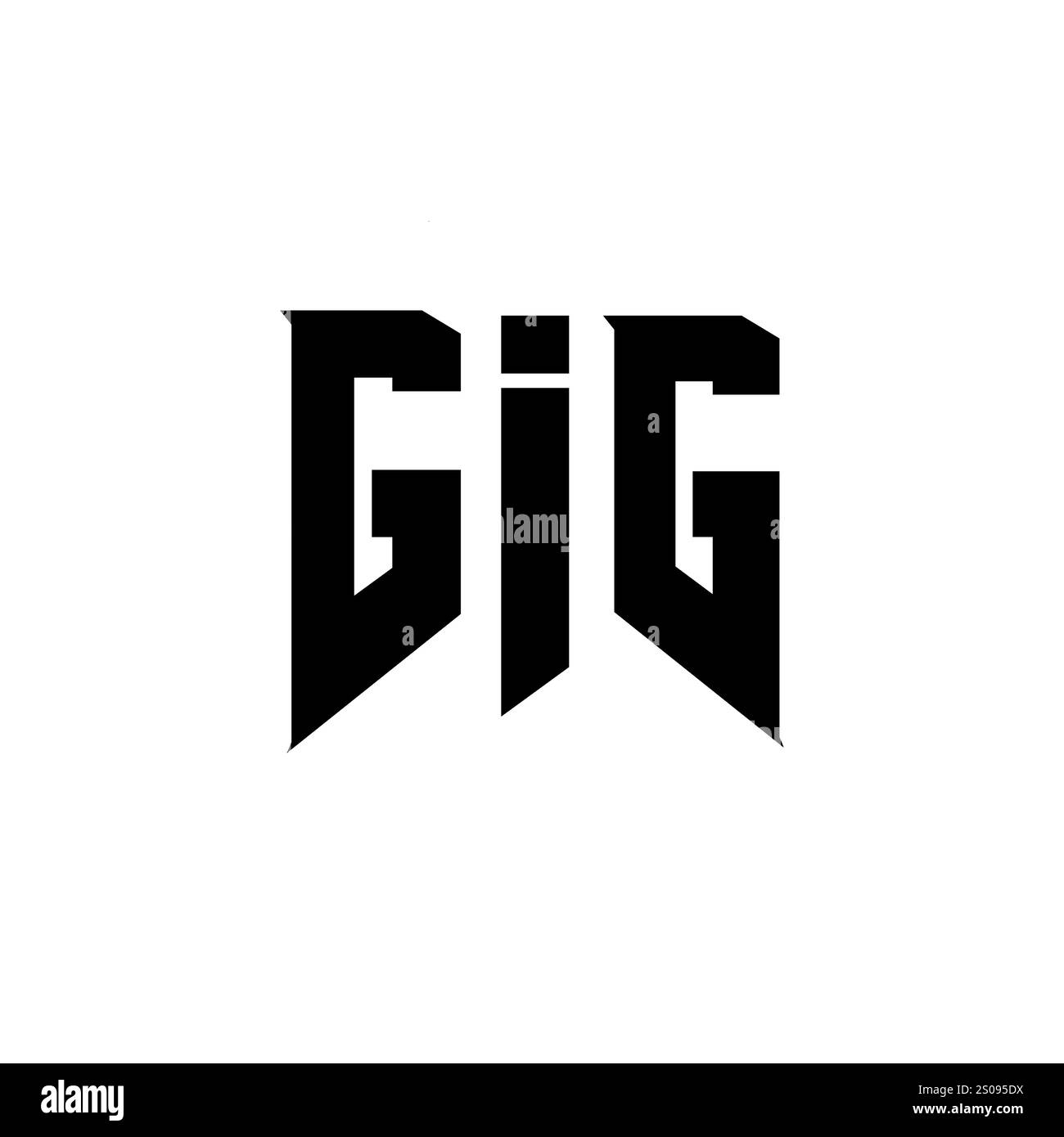GIG letter logo design for technology company. GIG logo design black ...