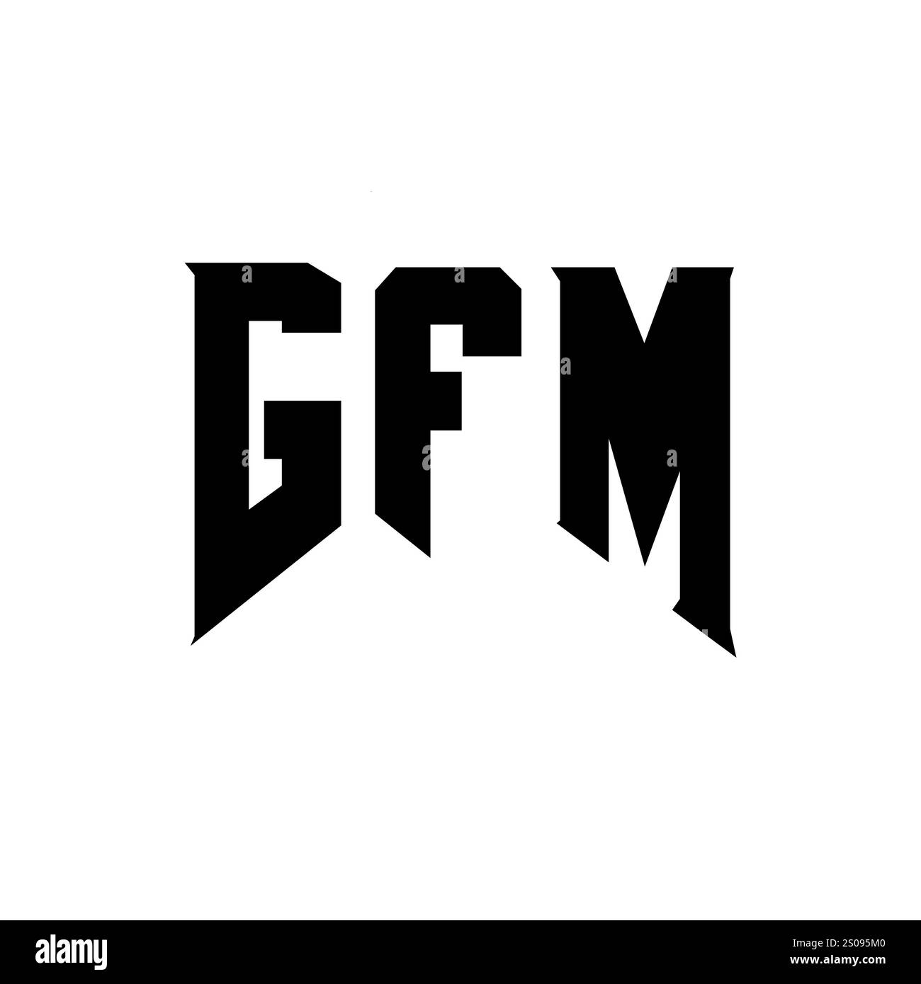 GFM letter logo design for technology company. GFM logo design black ...