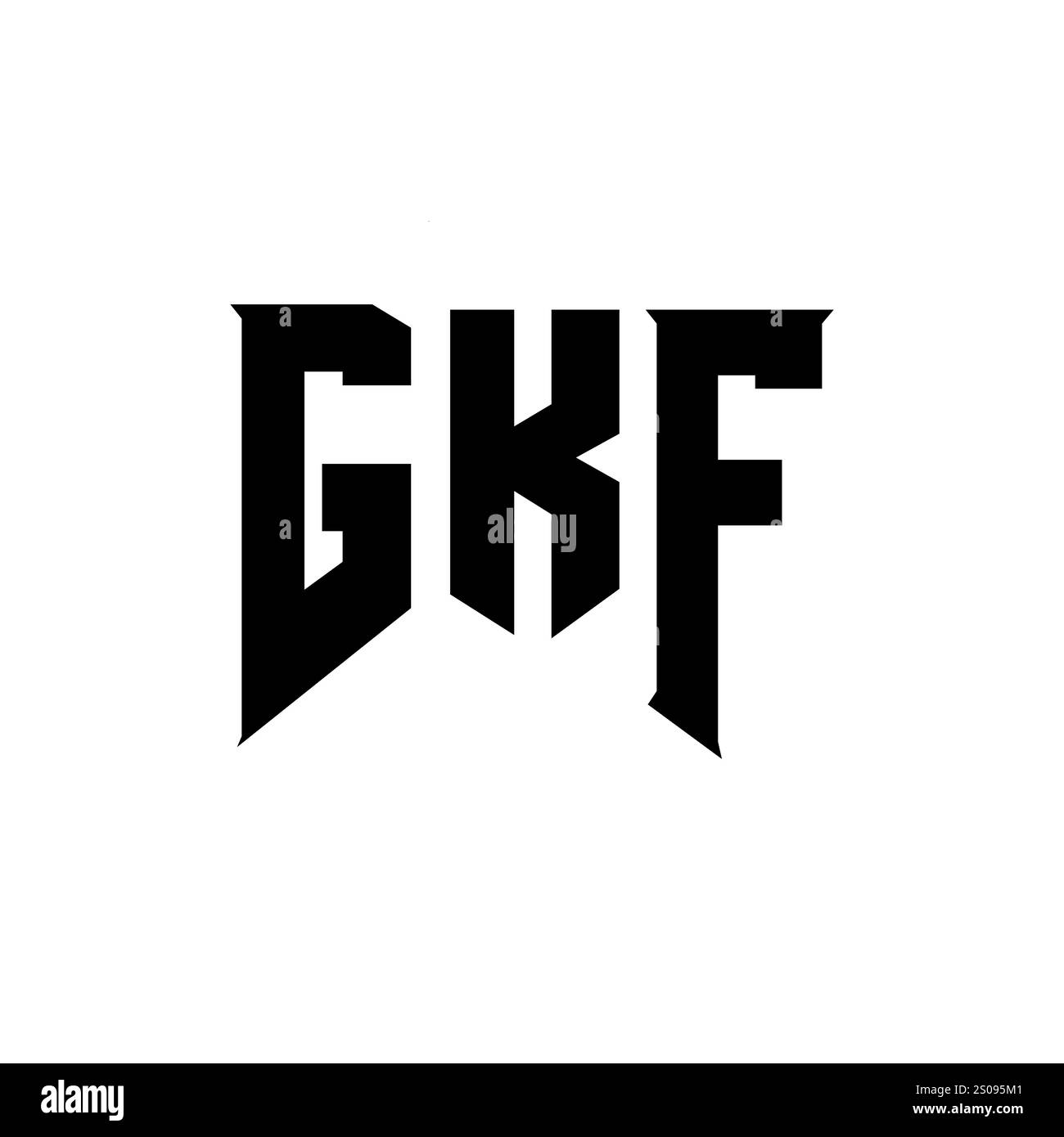 GKF letter logo design for technology company. GKF logo design black ...