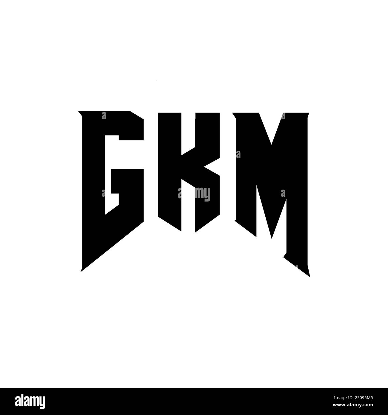 GKM letter logo design for technology company. GKM logo design black ...