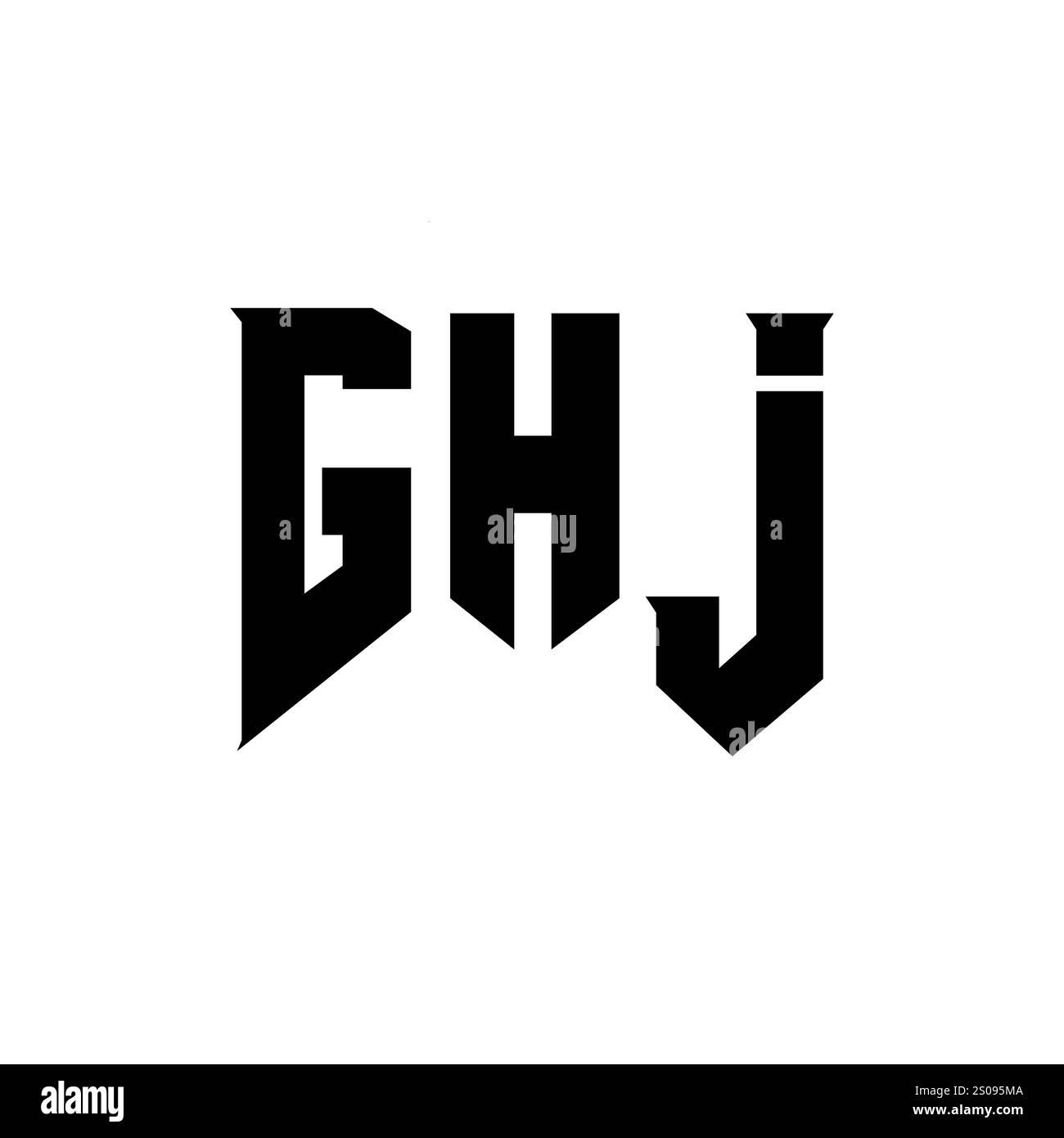 GHJ letter logo design for technology company. GHJ logo design black ...