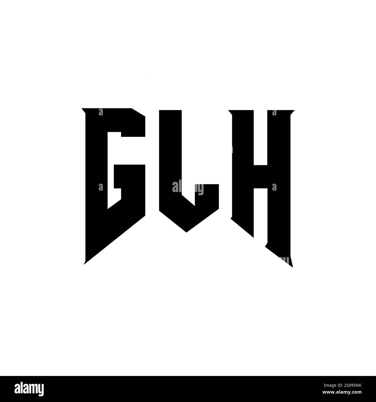 GLH letter logo design for technology company. GLH logo design black ...
