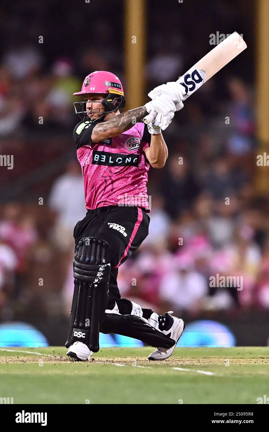Sydney, Australia. 26th Dec, 2024. Josh Philippe of Sydney Sixers plays ...