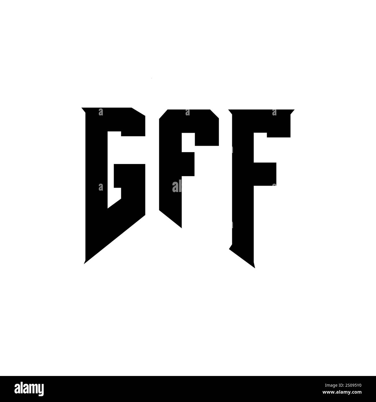 GFF letter logo design for technology company. GFF logo design black ...