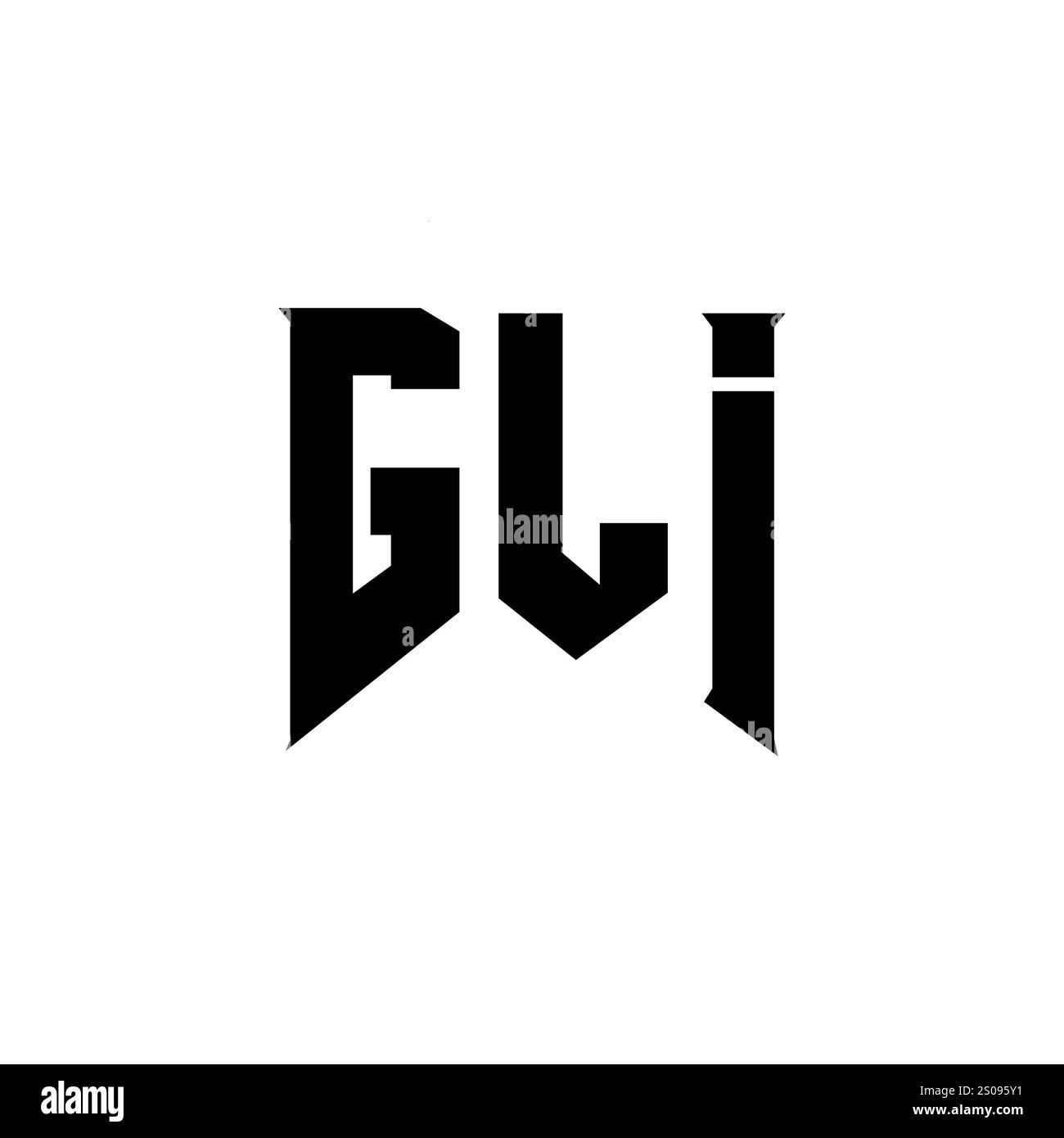 GLI letter logo design for technology company. GLI logo design black ...
