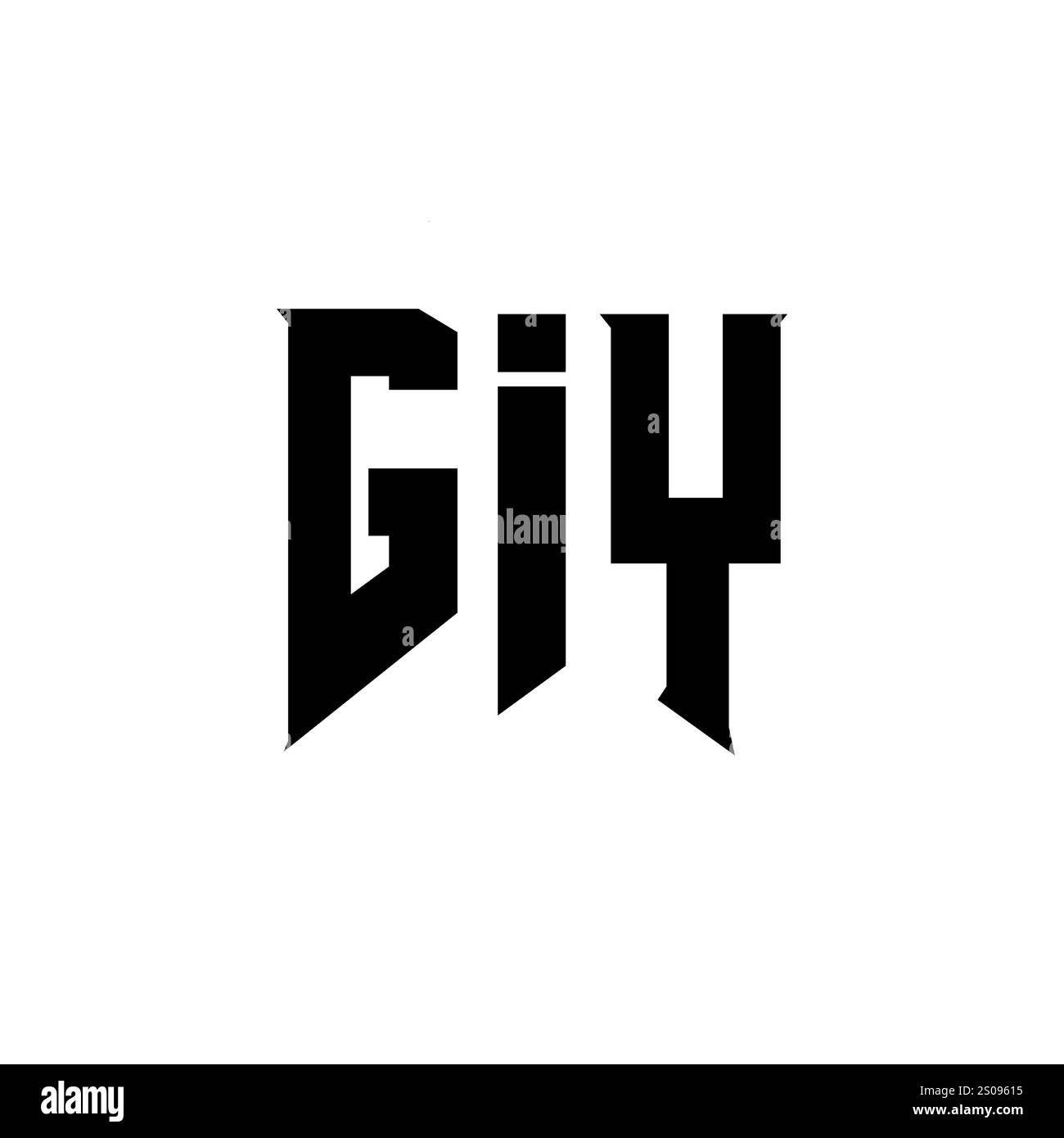 GIY letter logo design for technology company. GIY logo design black ...