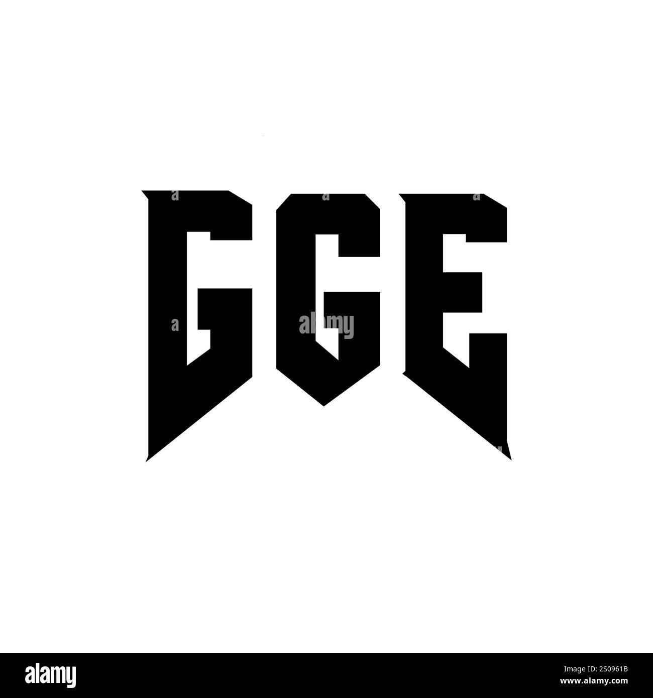 GGE letter logo design for technology company. GGE logo design black ...