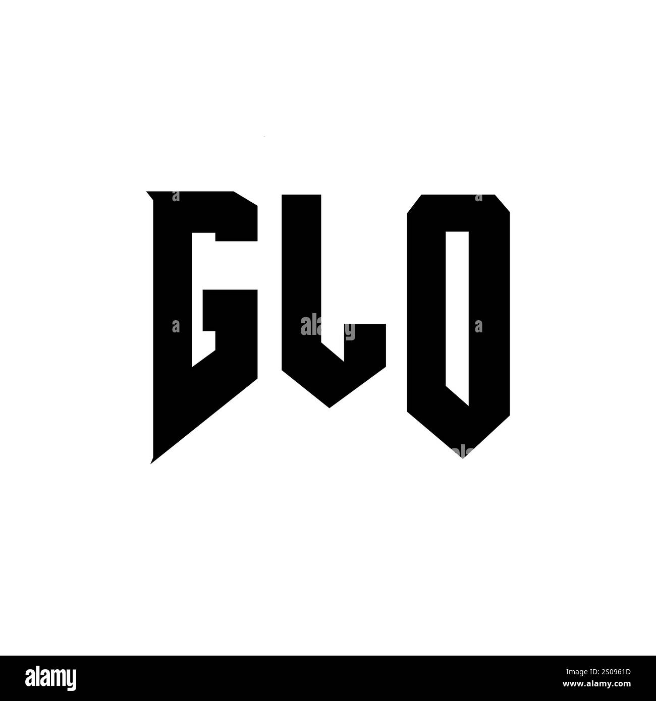 GLO letter logo design for technology company. GLO logo design black ...