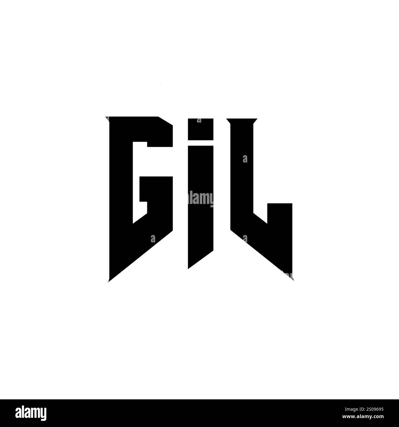 GIL letter logo design for technology company. GIL logo design black ...