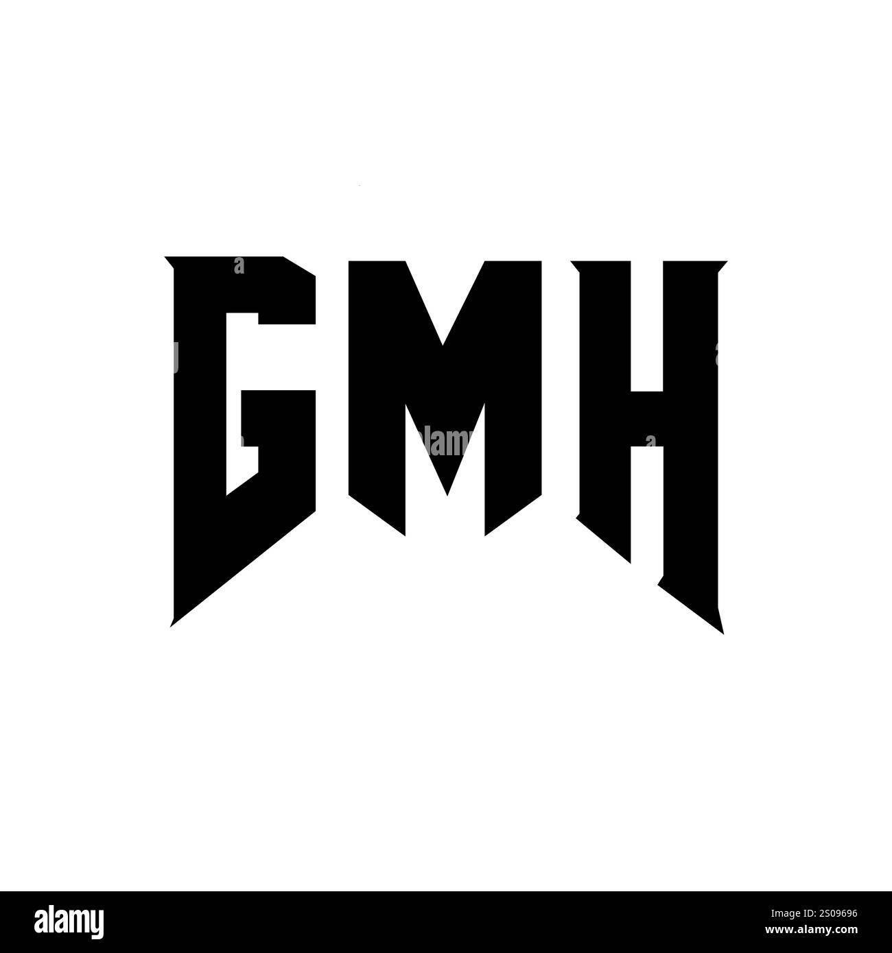 GMH letter logo design for technology company. GMH logo design black ...