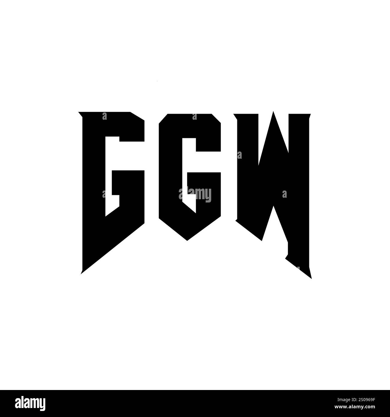 Ggw logo design hi-res stock photography and images - Alamy
