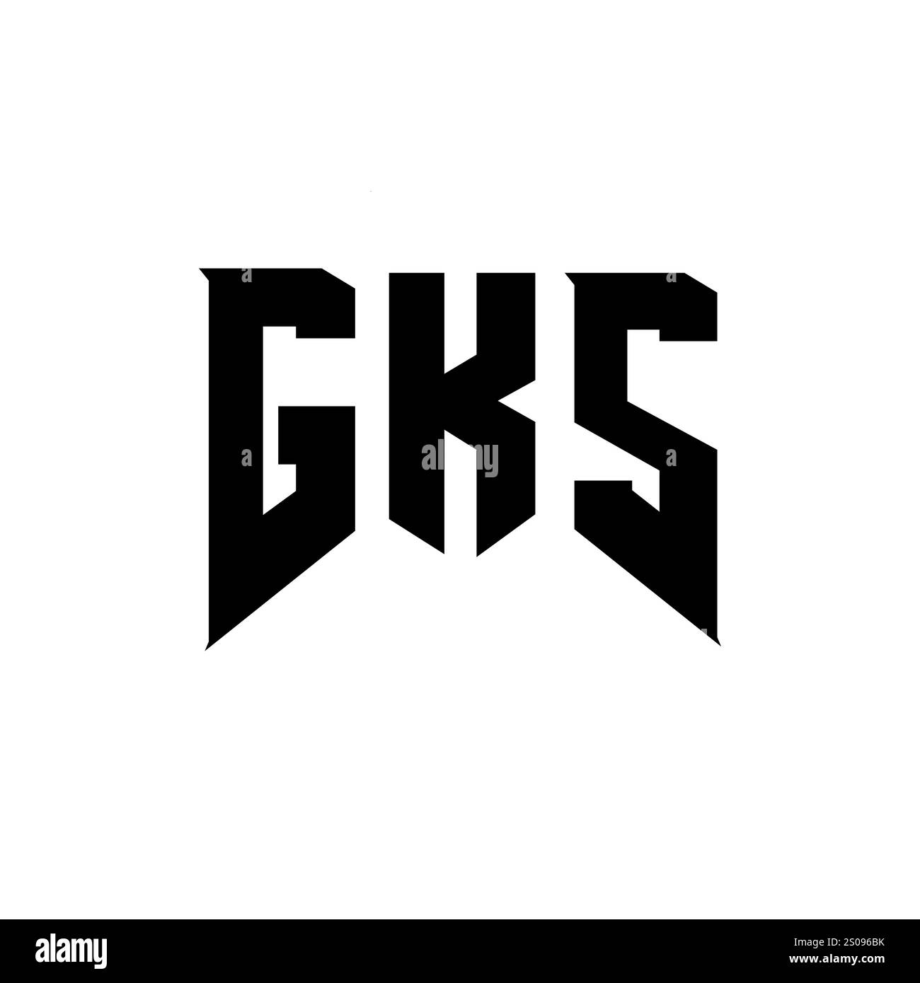 GKS letter logo design for technology company. GKS logo design black ...