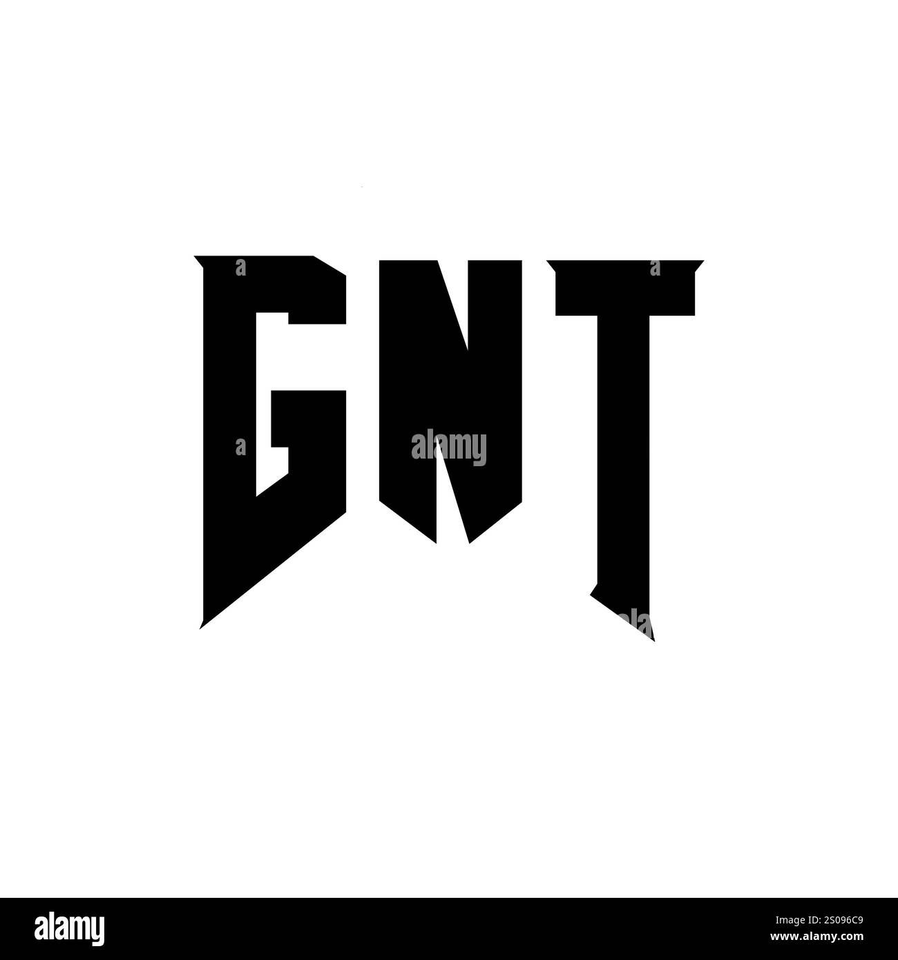 GNT letter logo design for technology company. GNT logo design black ...