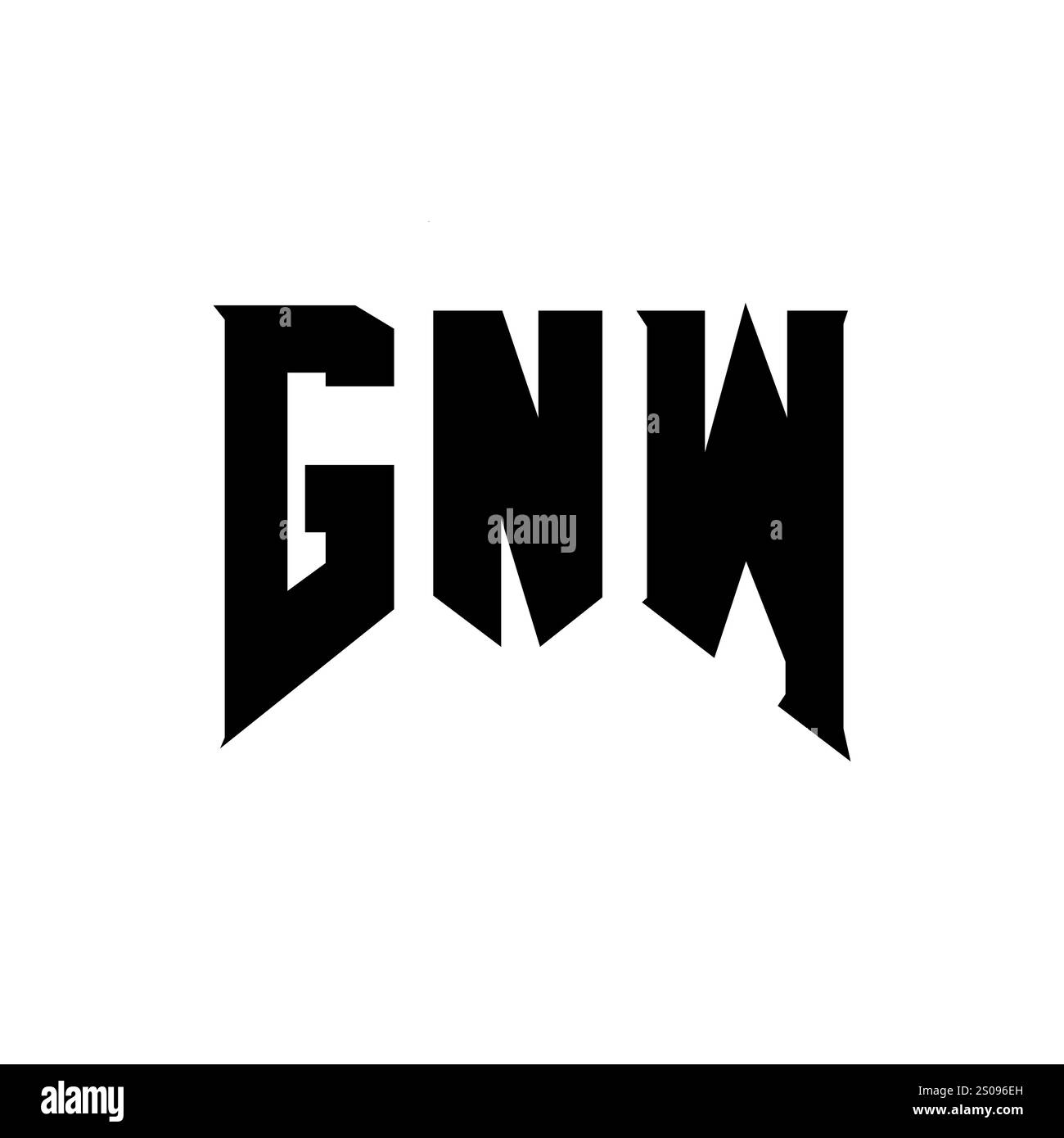 Gnw logo design hi-res stock photography and images - Alamy