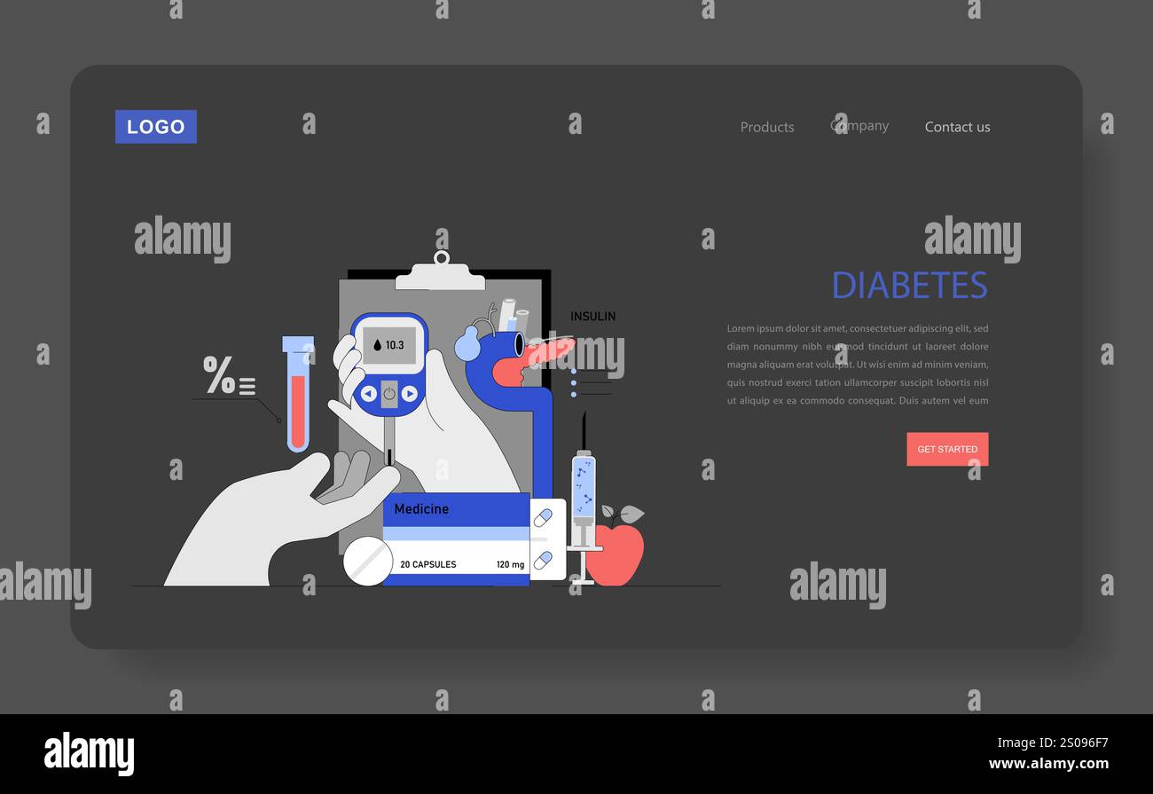 Blood Sugar Tracking concept. An illustrative guide to managing ...