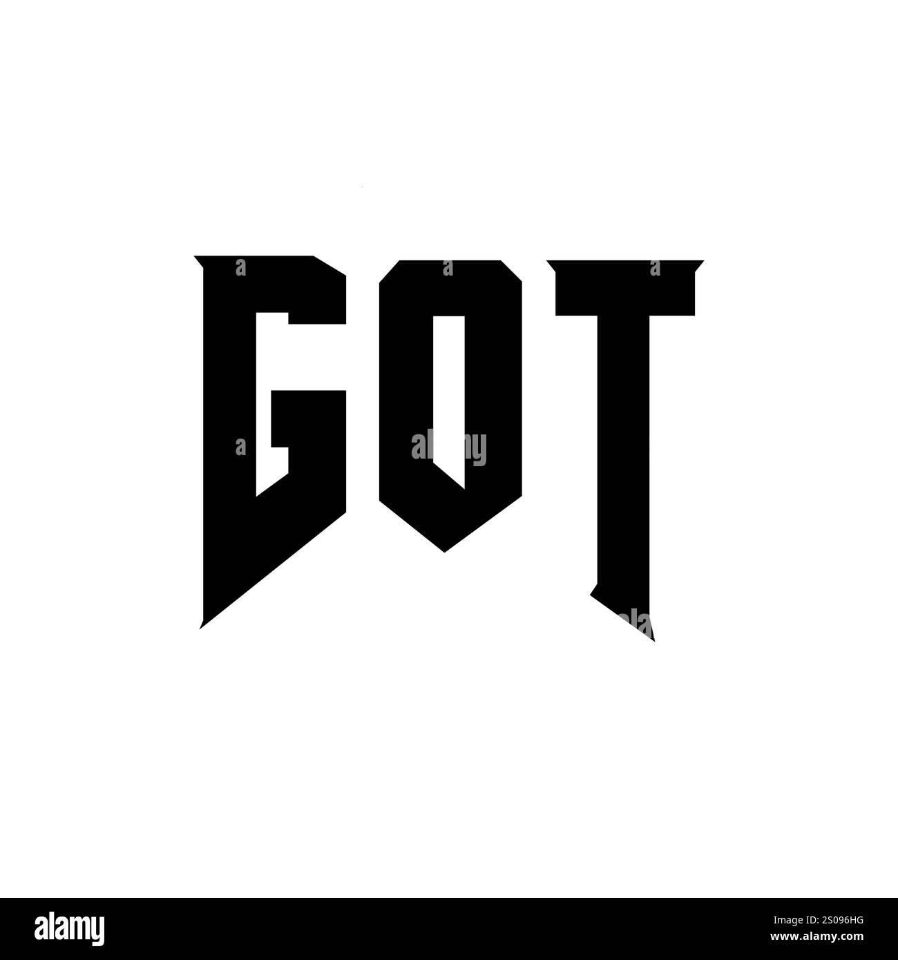 GOT letter logo design for technology company. GOT logo design black ...