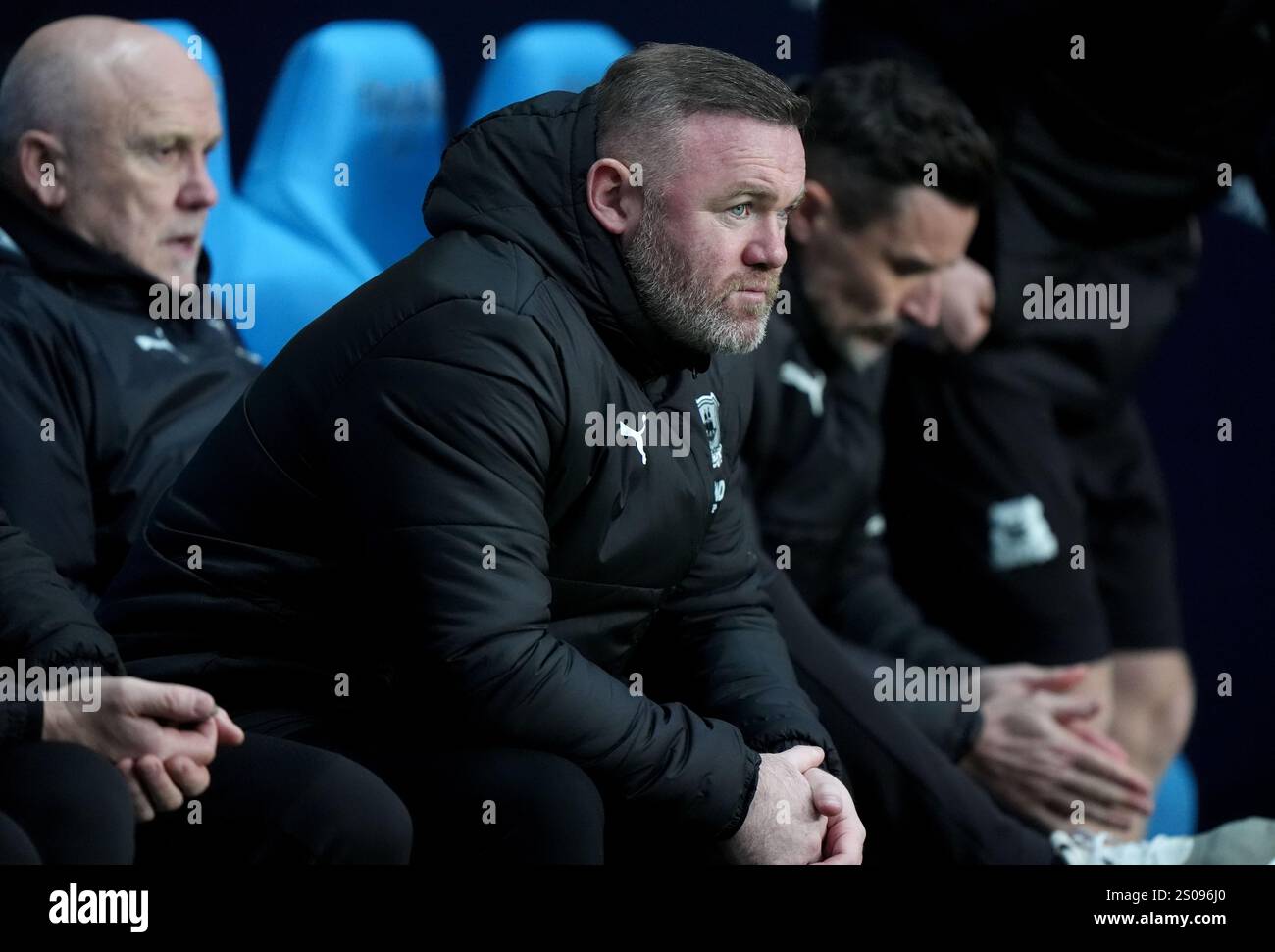 Plymouth Argyle manager Wayne Rooney during the Sky Bet Championship ...