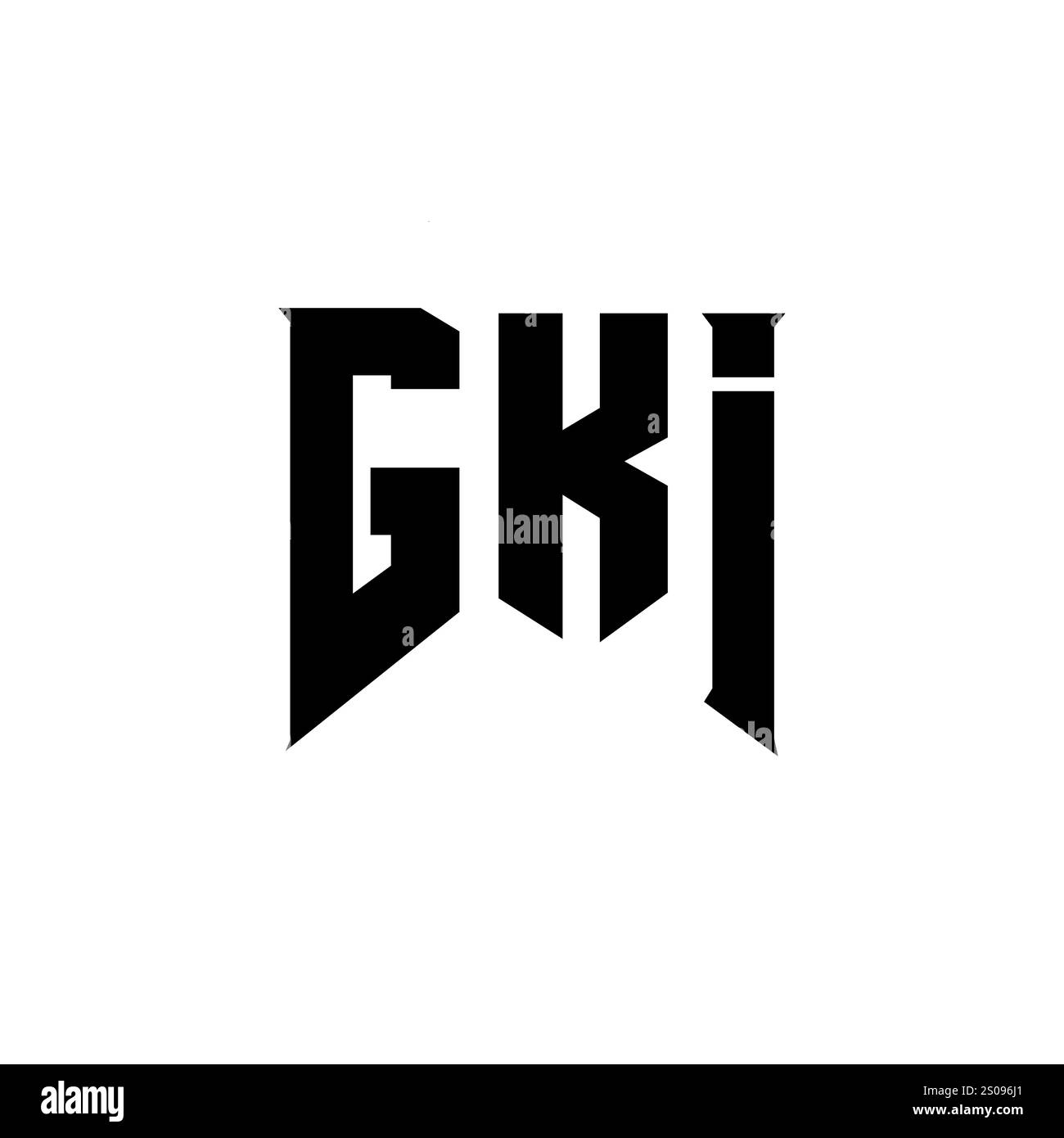 GKI letter logo design for technology company. GKI logo design black ...