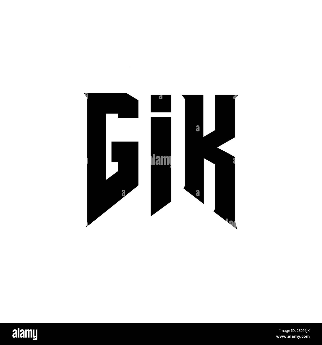 GIK letter logo design for technology company. GIK logo design black ...