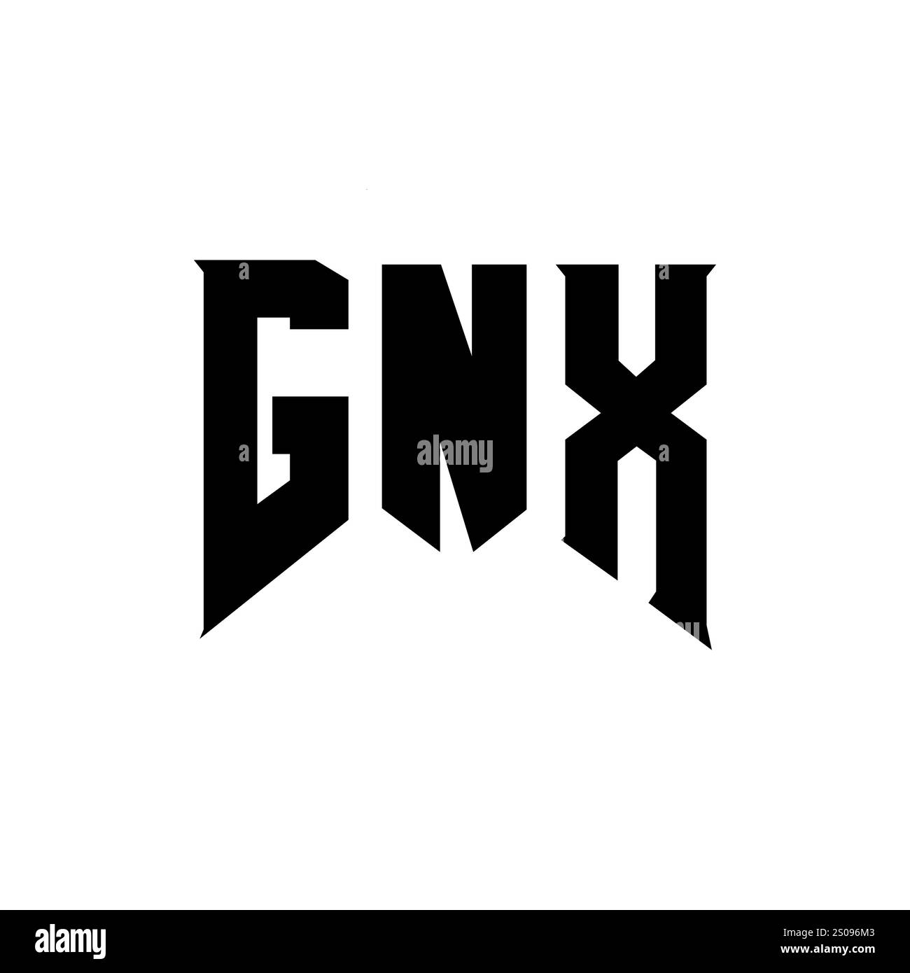 GNX letter logo design for technology company. GNX logo design black ...