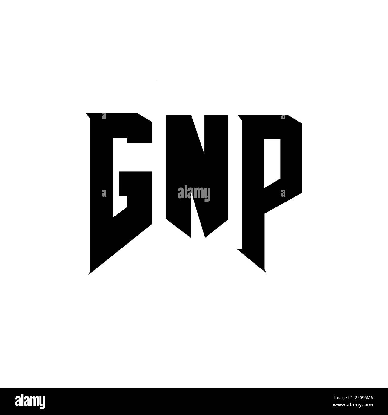 GNP letter logo design for technology company. GNP logo design black ...