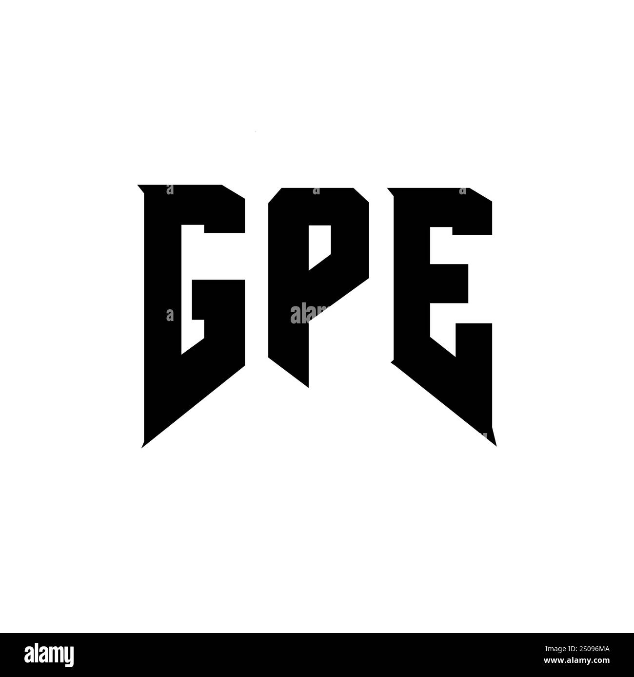 GPE letter logo design for technology company. GPE logo design black ...