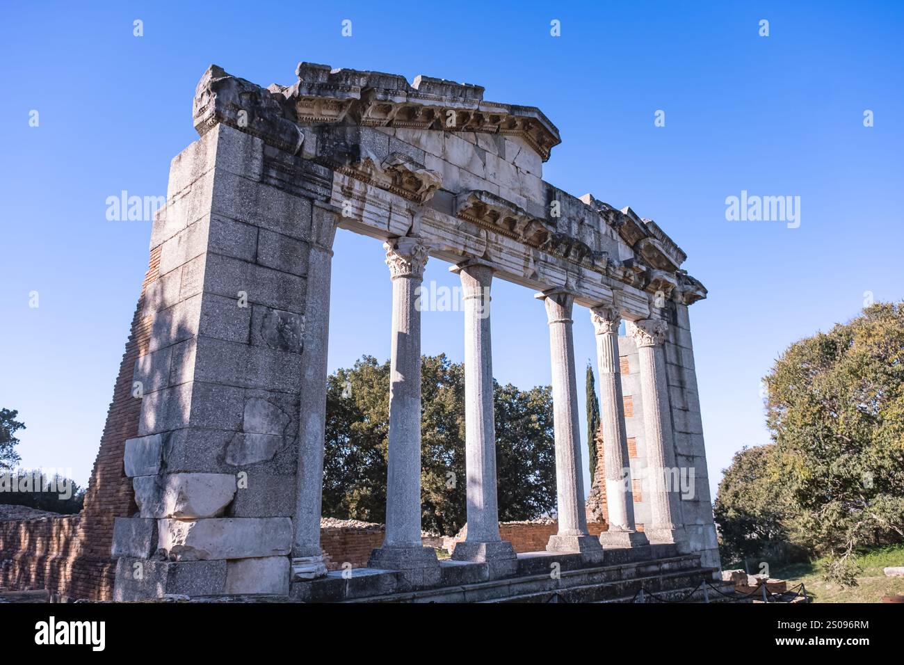 Tympanum of Monument of Agonothetic, part of Bouleuterion- Apollonia ...