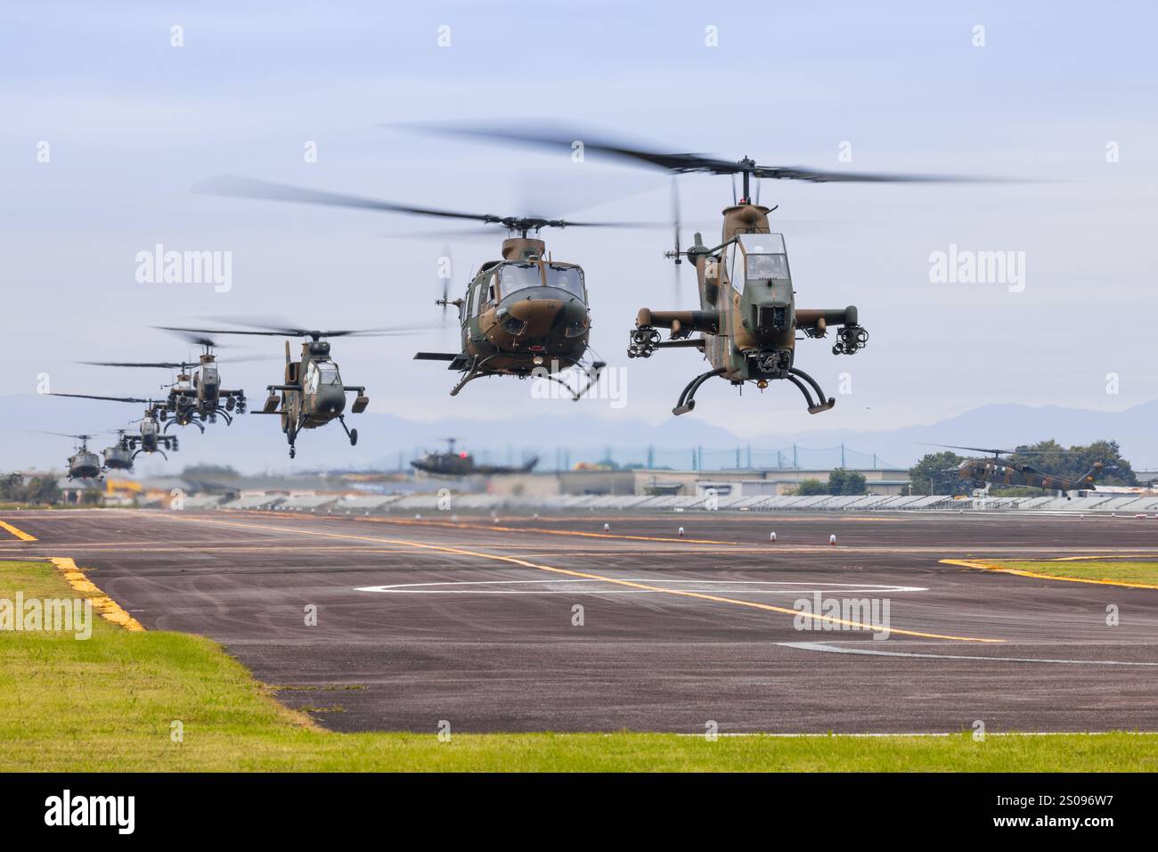 Japan, at Akeno Air Base 19 November 2024: Bell AH-1S Cobra at Akeno Air Base in Japa Stock ...