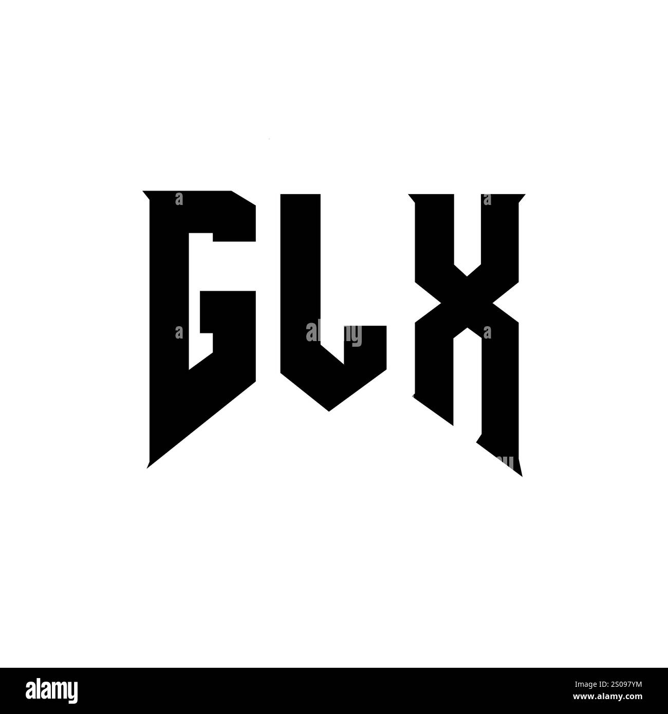 GLX letter logo design for technology company. GLX logo design black ...
