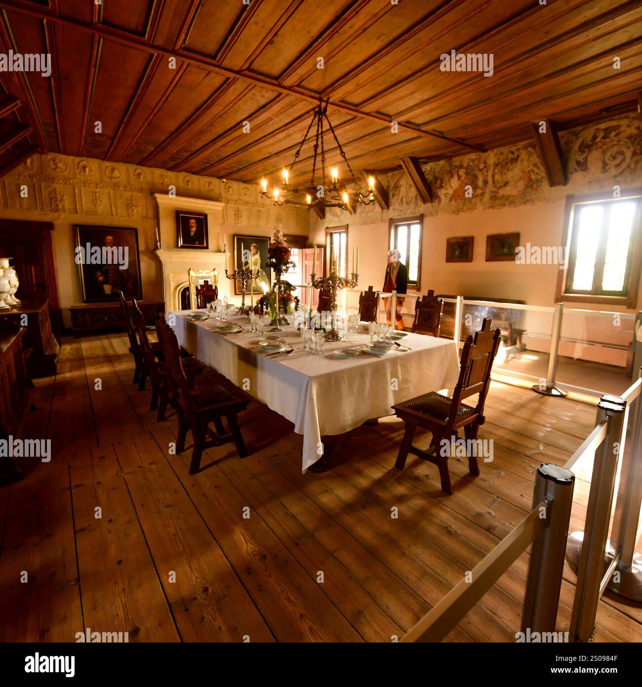 Burg Falkenstein Blick am 11. Oktober 2024 in die Burg Falkenstein bei ...